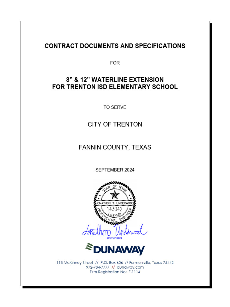 Spec Book With Bid Form | PDF