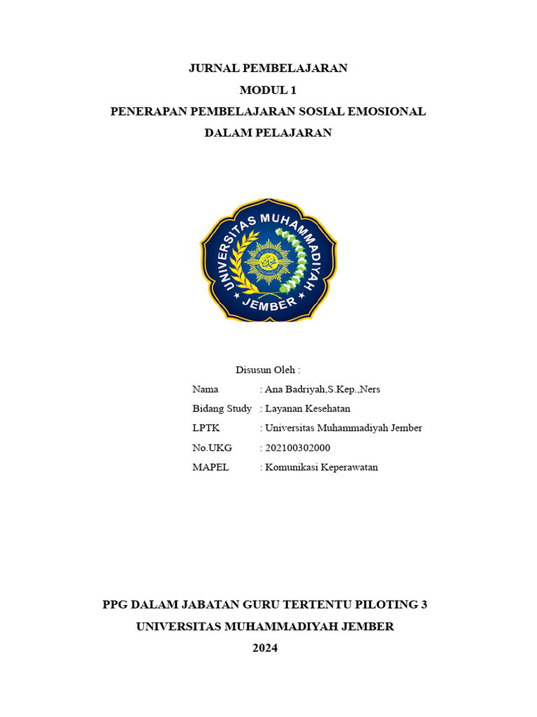 Jurnal Modul 1 Pse Ana | PDF