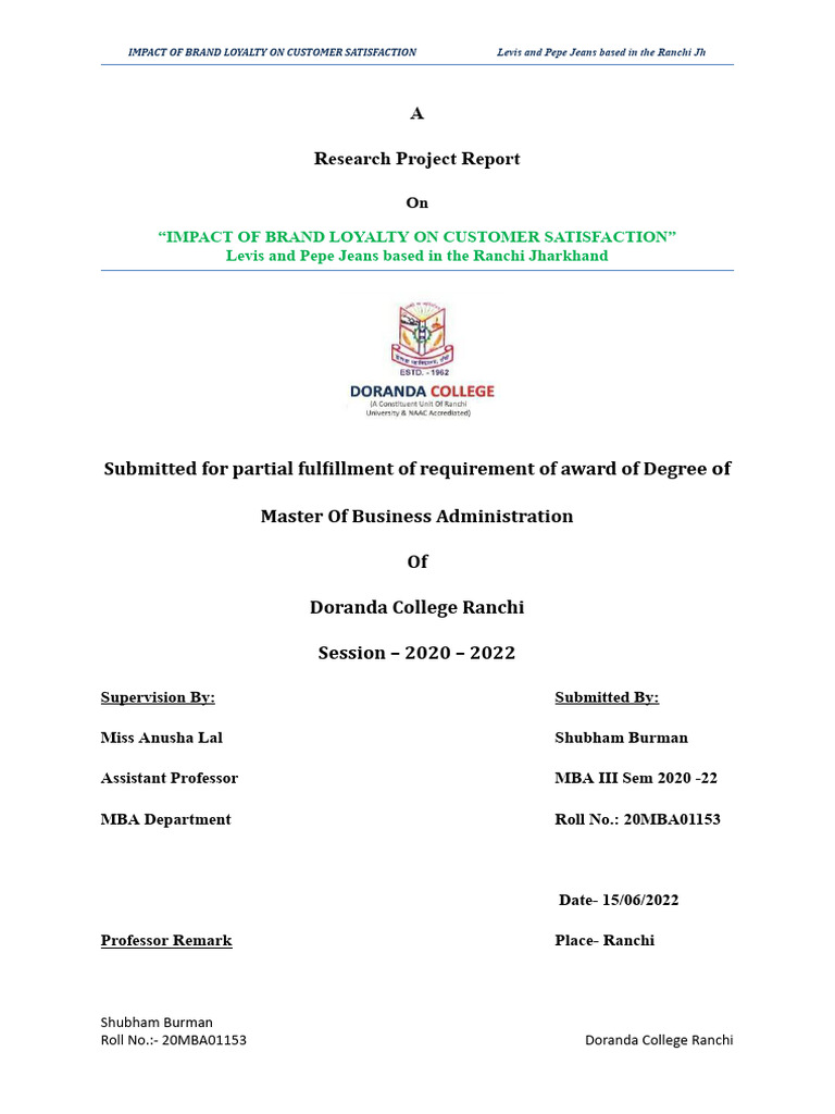 Shubham Project Report Sem 4.Docx - Google Docs | PDF