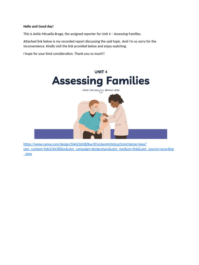 Assessing Families | PDF