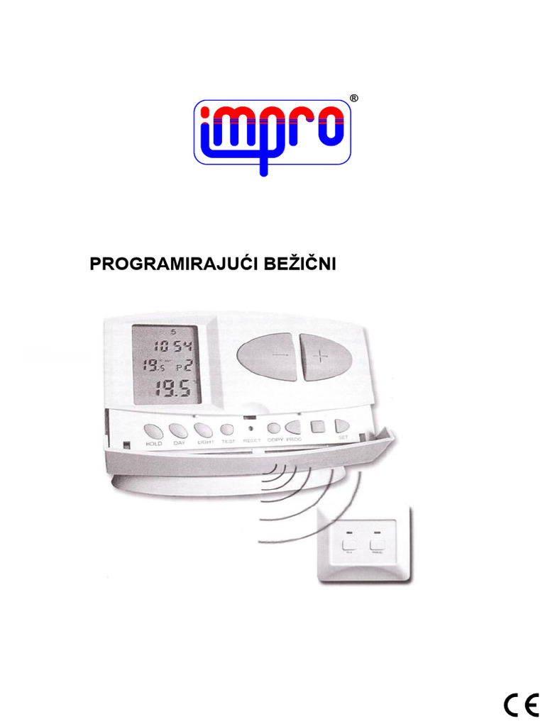 Uputstvo Za Upotrebu - Termostat-7FLRF IMPRO | PDF