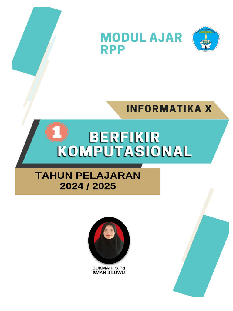 Modul Ajar Informatika 1 - Berpikir Komputasional | PDF