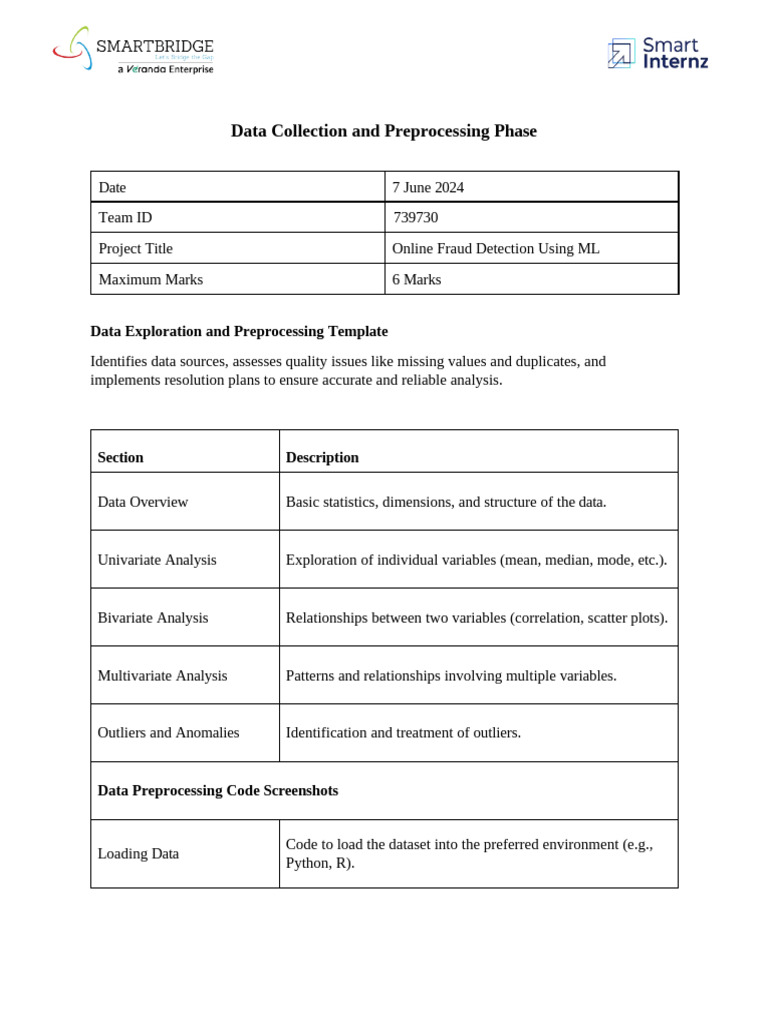 Data Exploration and Preprocessing Template2.1 | PDF