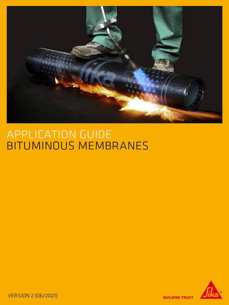 Application-manual-bituminous-torch-on-membranes | PDF