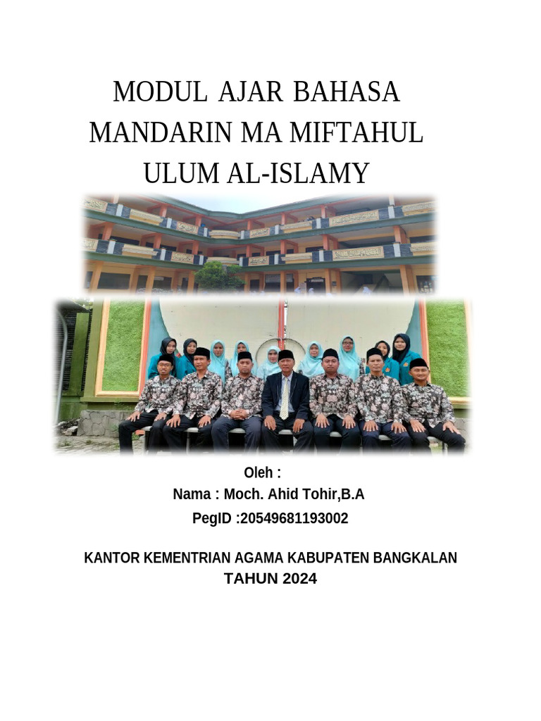 MODUL MANDARIN | PDF