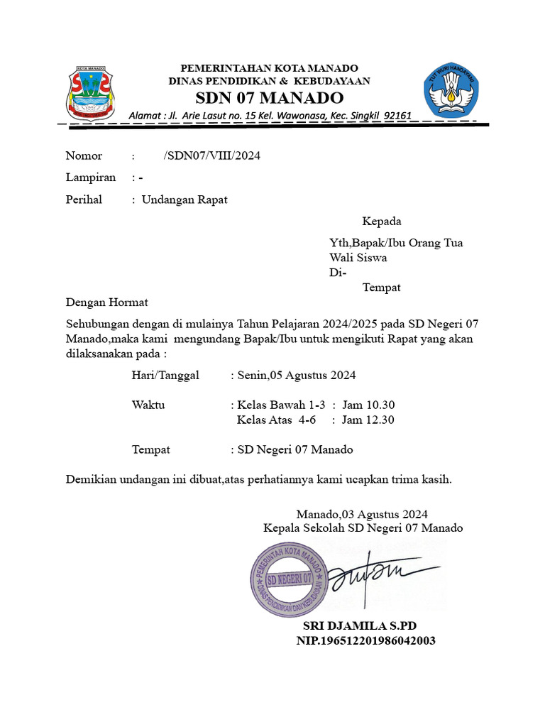 Undangan Rapat-3 | PDF