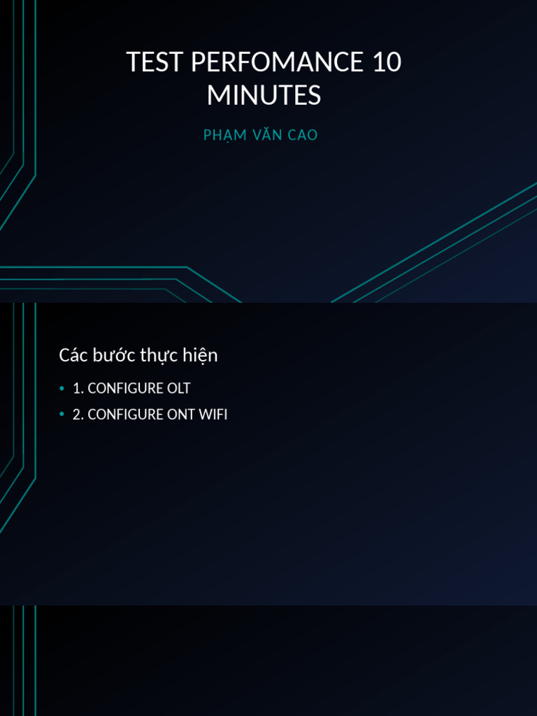 Test Perfomance 10 Minutes | PDF