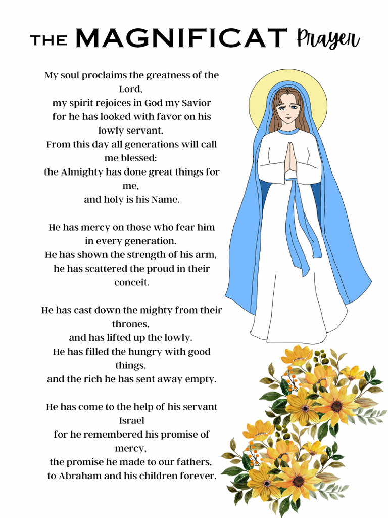 A4 MAGNIFICAT Prayer | PDF