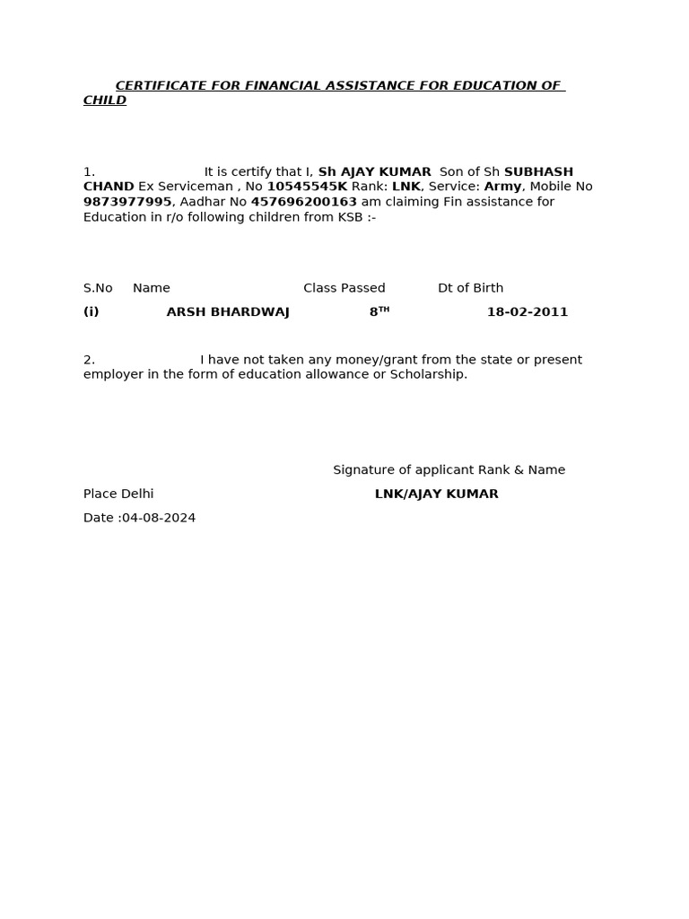 Cea Declaration | PDF