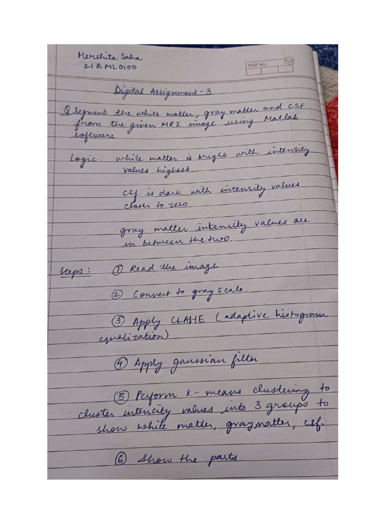 Medical Imaging Lab Assignment 3 | PDF