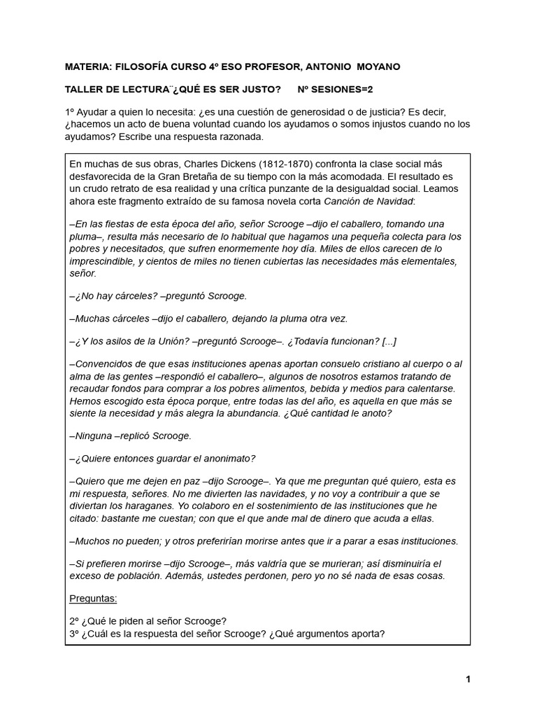 ¿Qué Es Ser Justo | PDF
