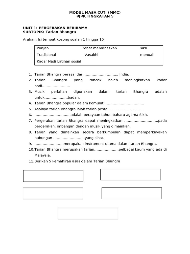 Modul MMC PJPK Tingkatan 5 | PDF