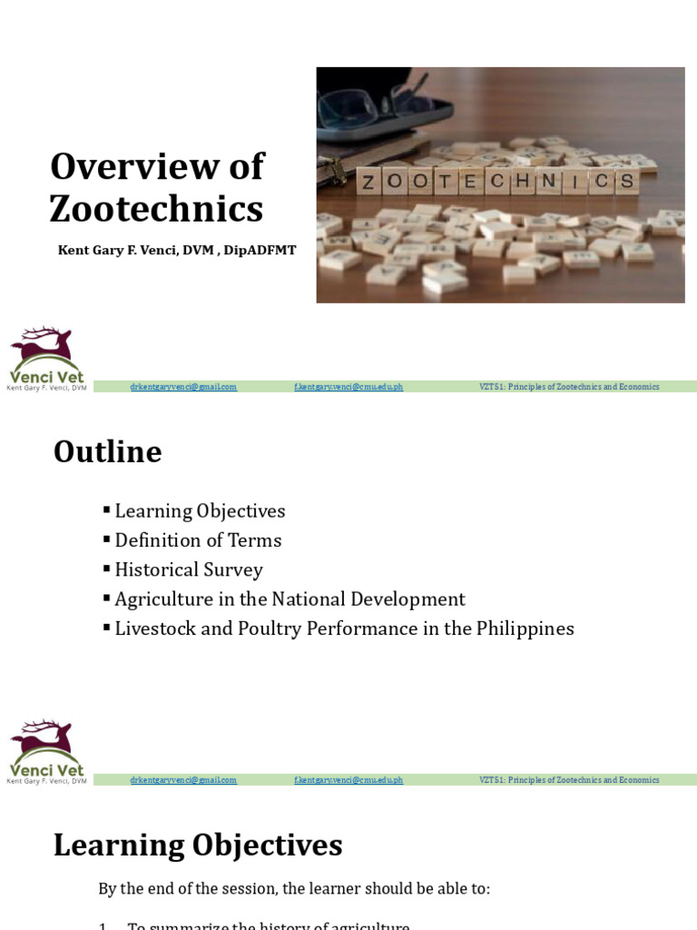 1 Overview of Zootechnics | PDF