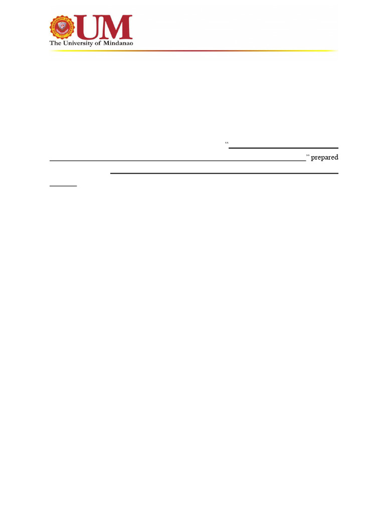 Endorsement For Outline Defense | PDF