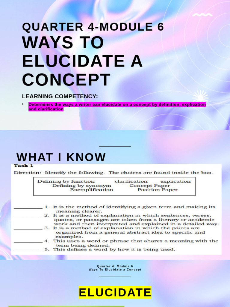 Quarter 4 Module 6 Eapp Lesson 1 | PDF