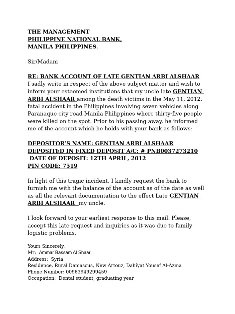 Applikation Letter Form. | PDF