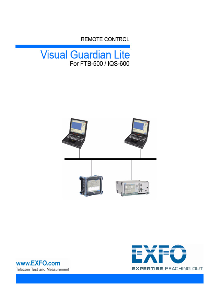 User Guide Visual Guardian Lite (FTB-IQS) English | PDF