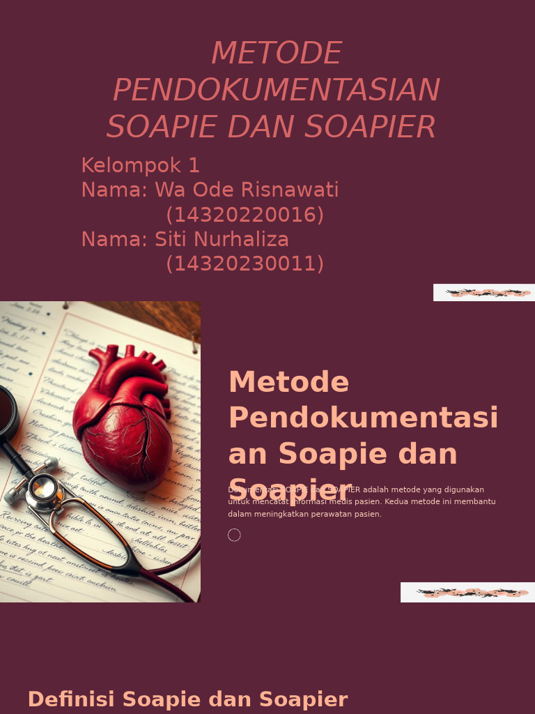 Metode Pendokumentasian Soapie Dan Soapier | PDF