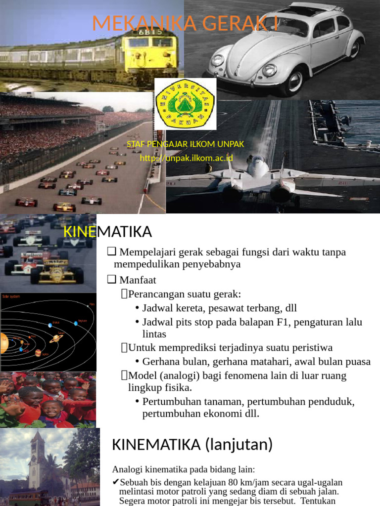 k03 Mekanika Gerak I | PDF