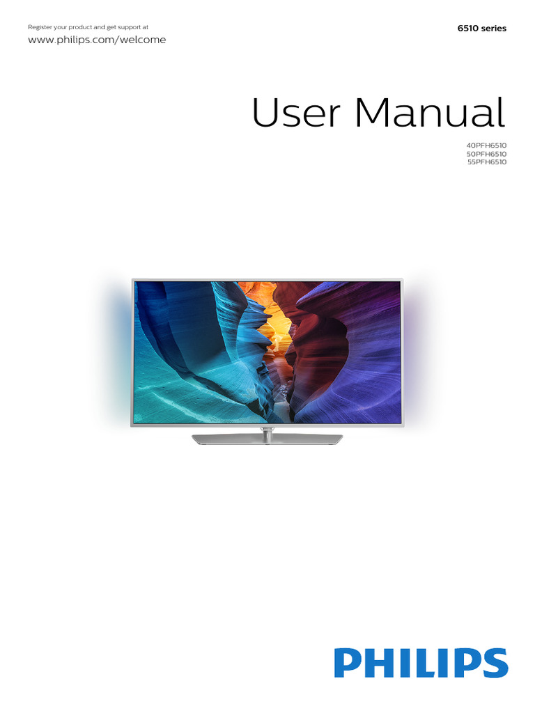 User Manual Philips 40PFH651088 | PDF