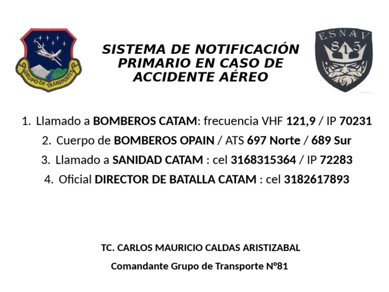 Sistema de Notificación Primario en Caso de Accidente | PDF