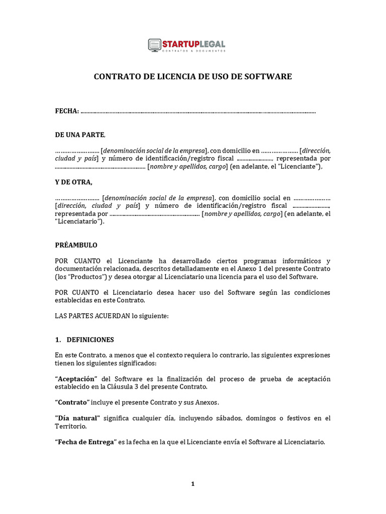 contrato-de-licencia-de-software | PDF