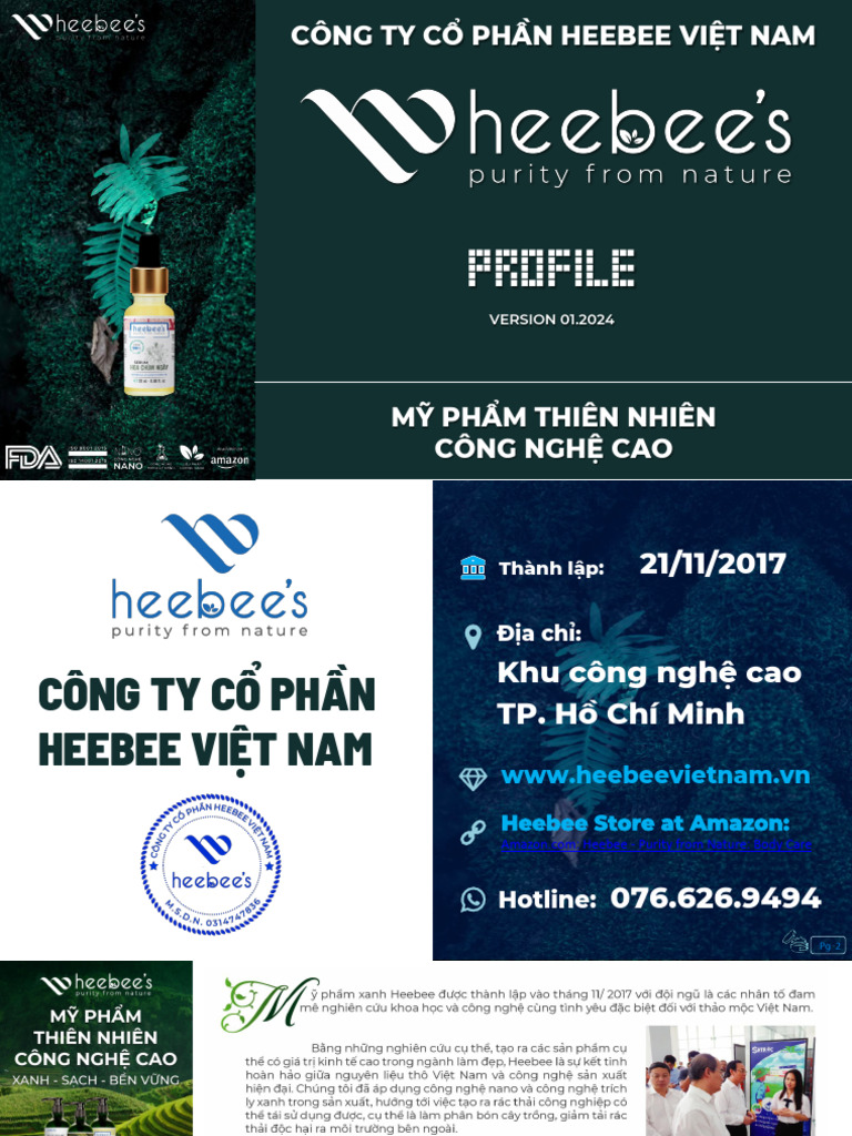 Heebee Corp - Profile 2024 v1 | PDF