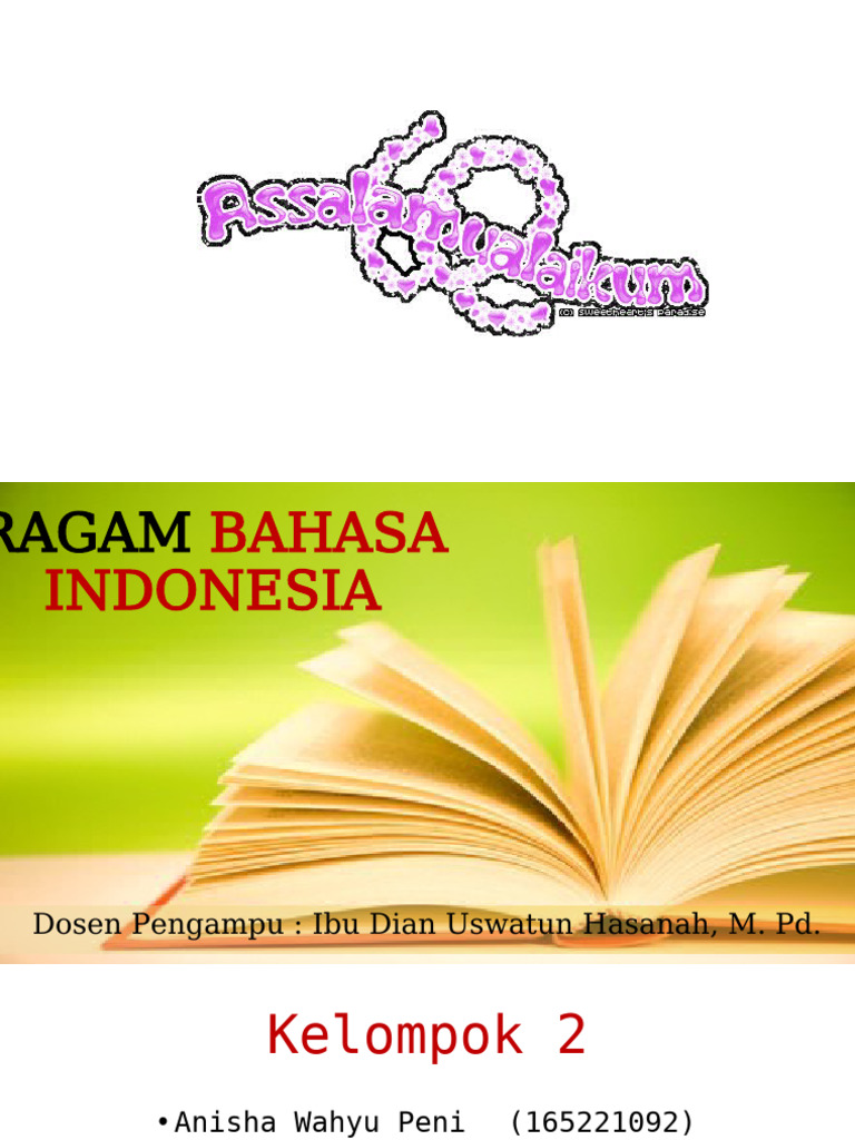 Ragam Bahasa Indonesia | PDF