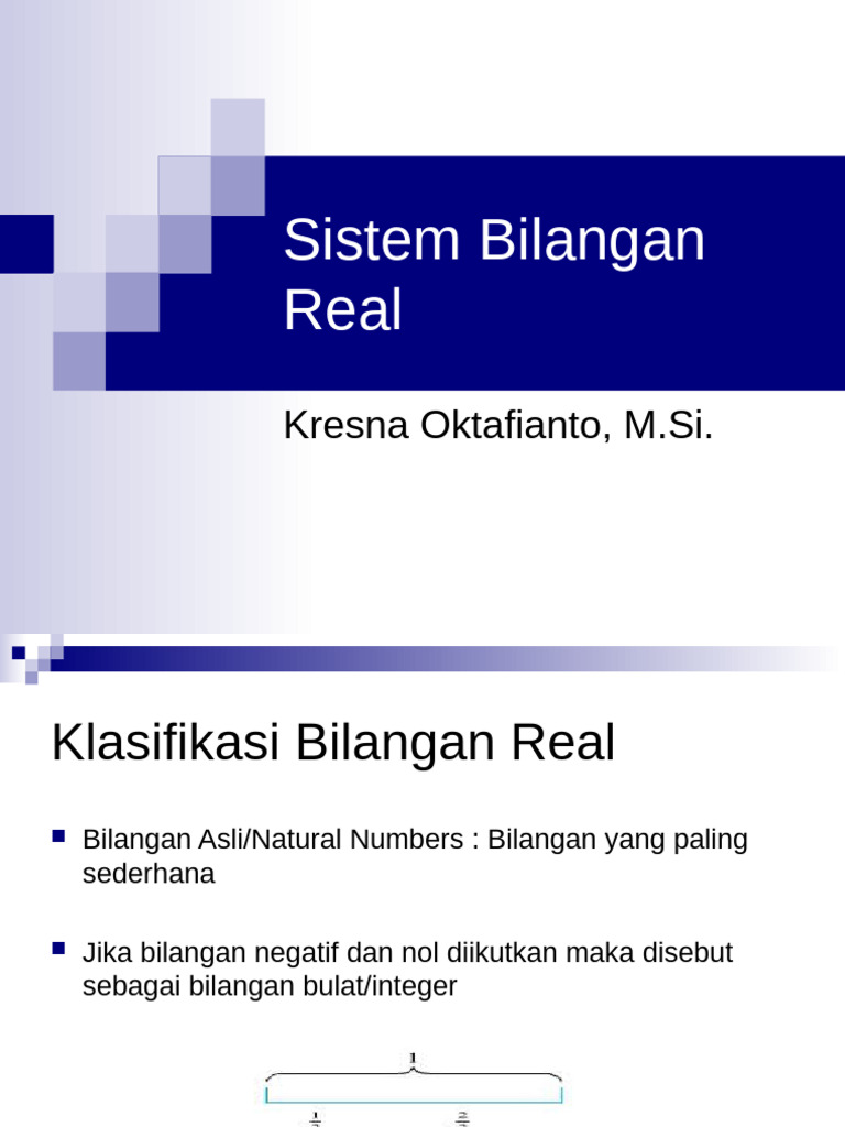 Sistem Bilangan Real | PDF
