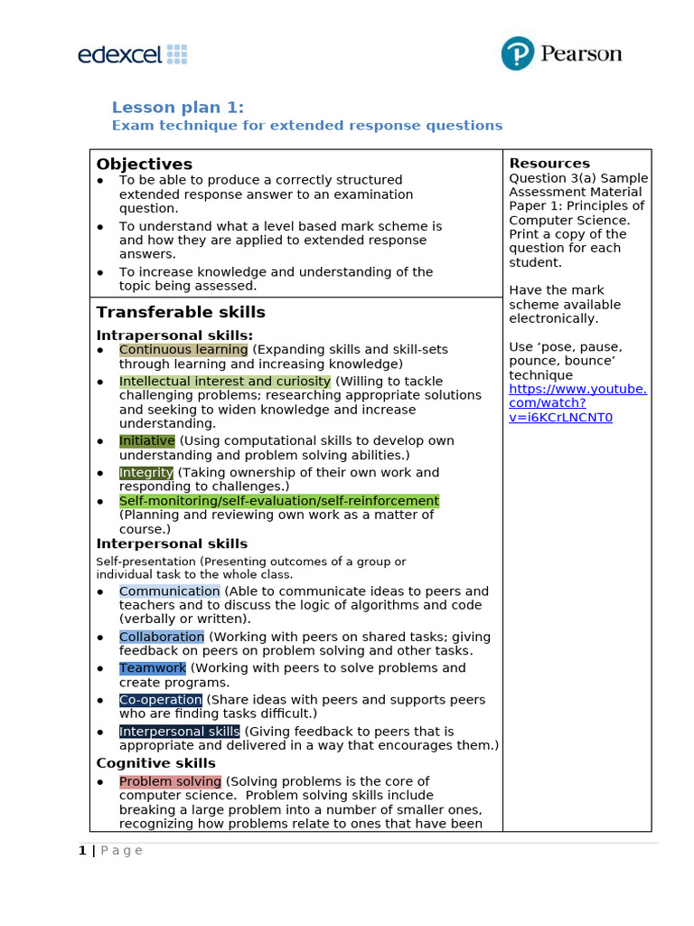 Computer-Science-Lesson-Plans V2 | PDF