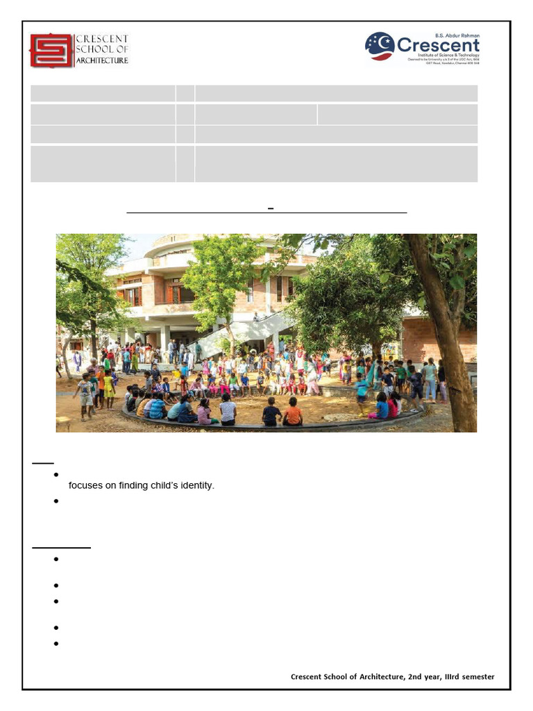 School Design Brief | PDF | Design | Learning