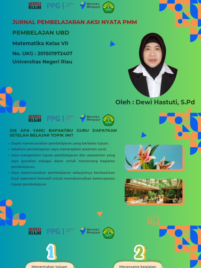 Jurnal Pembelajaran UbD - Dewi | PDF