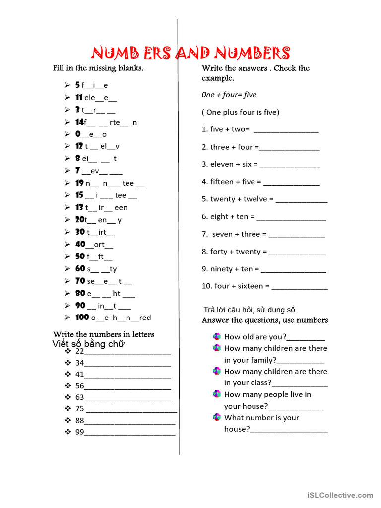 Numbers, Numbers | PDF