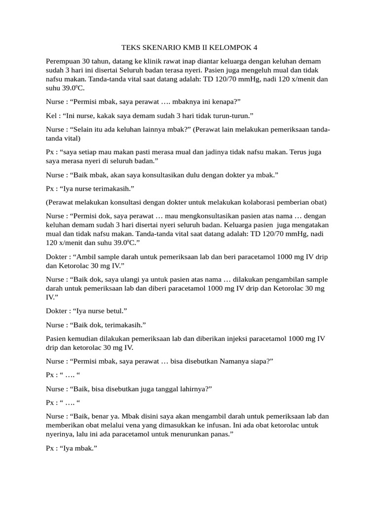 KMB Ii Skenario | PDF