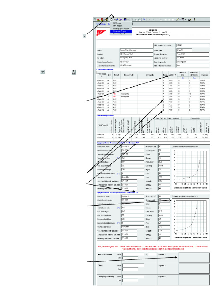 Create A UT Report | PDF