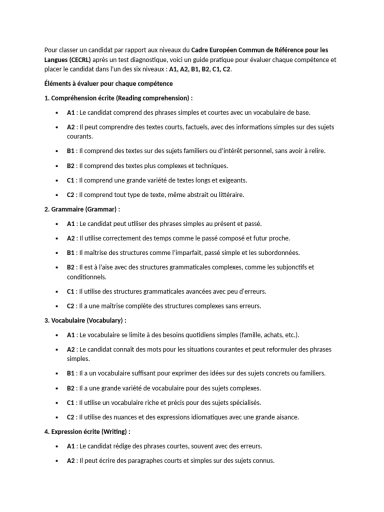 Comment Classer Les Candidats | PDF