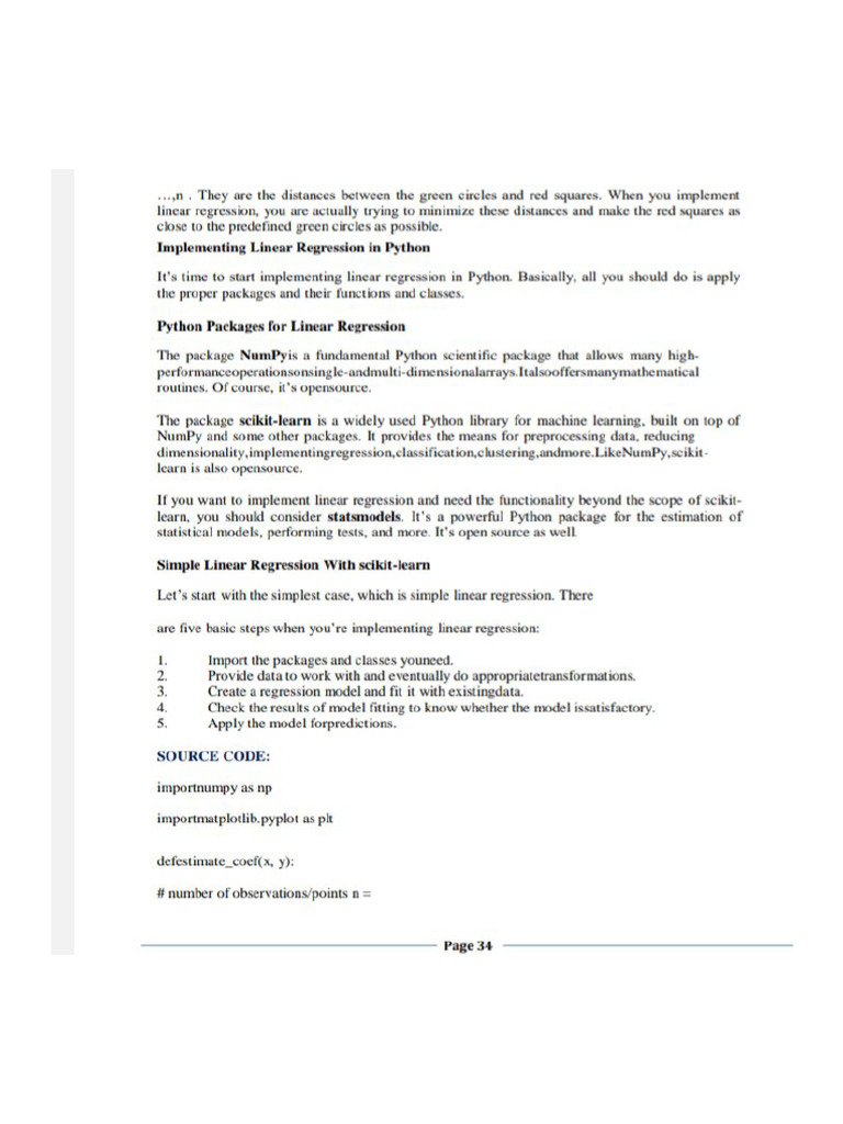 Machine learning lab notes | PDF