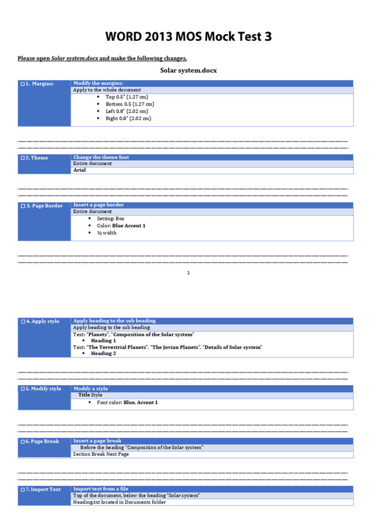 (Word) Mock Test 3 | PDF