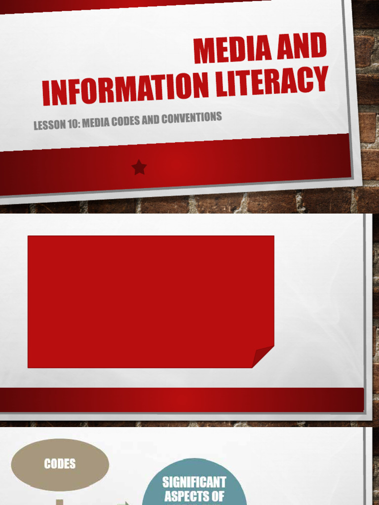 Lesson 9 Type of Media Codes and Conventions | PDF