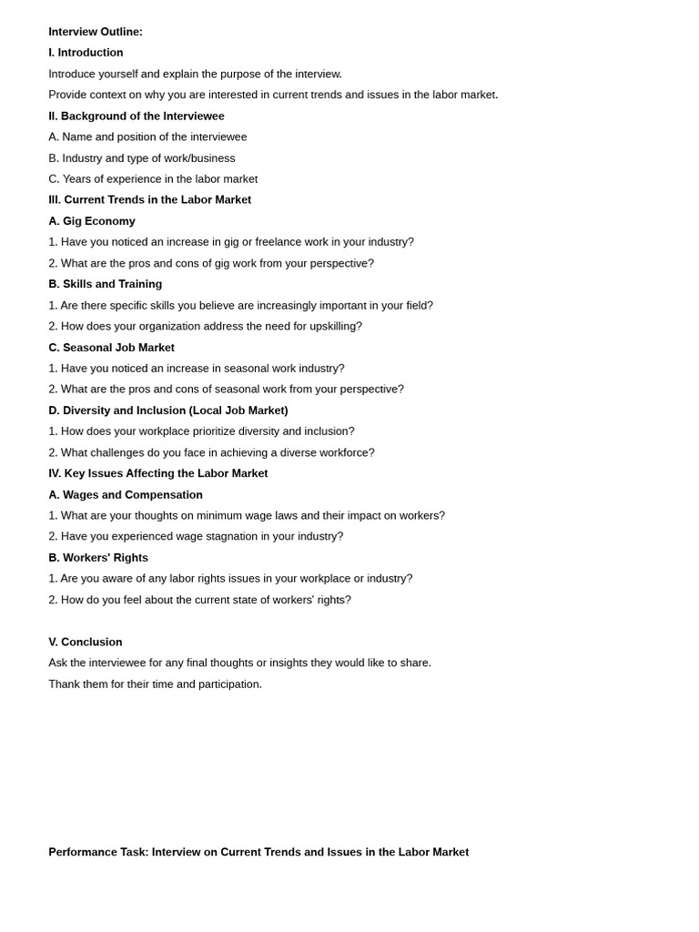 Interview Project | PDF