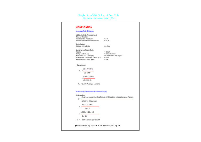 Sample Computation | PDF