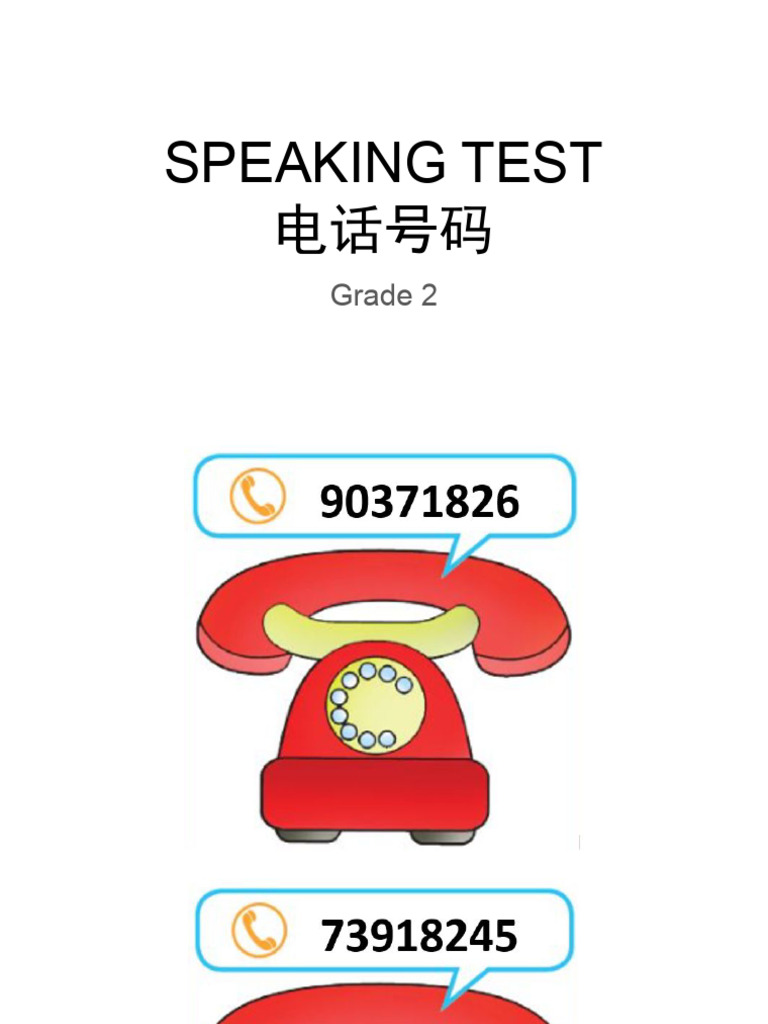 Speaking Test | PDF