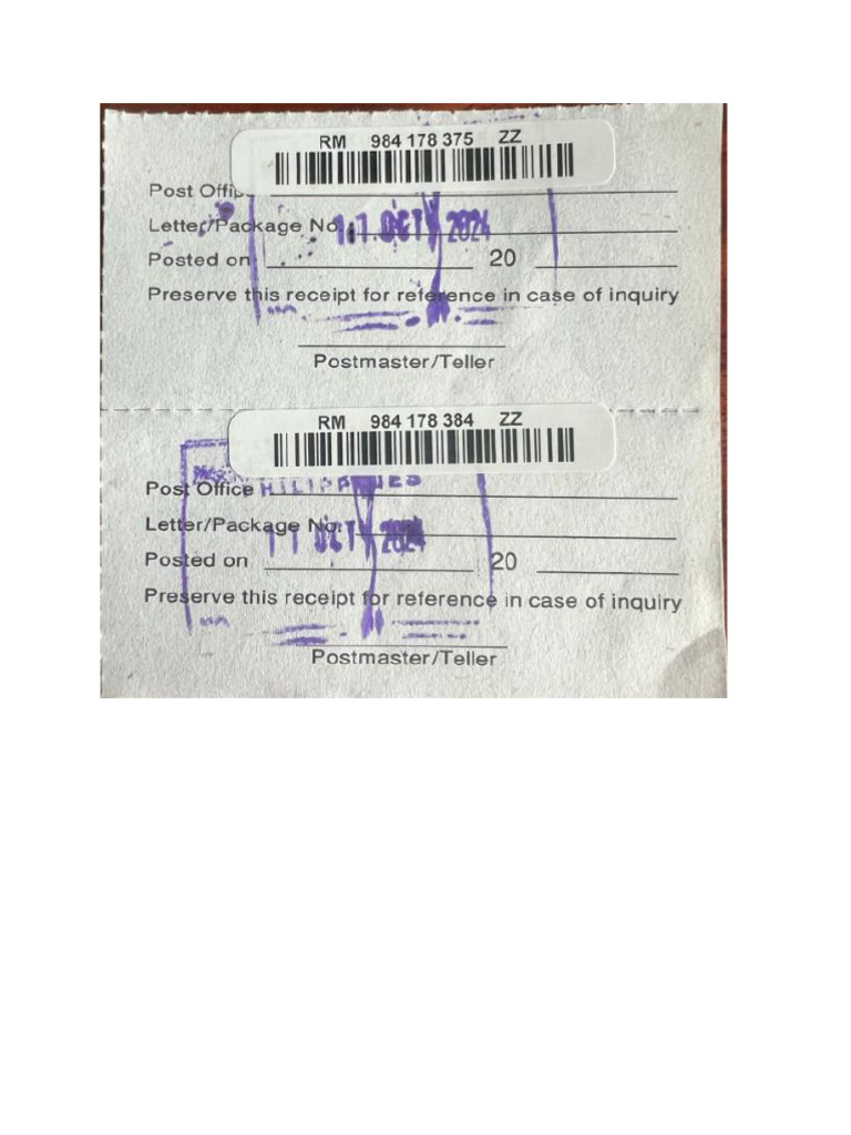 registry receipt | PDF