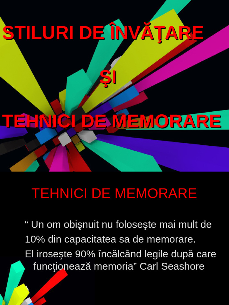 Stiluri de Invatare | PDF