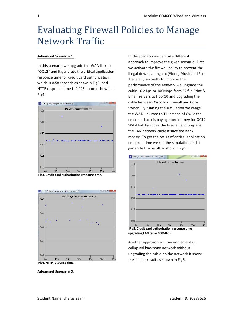 Evaluating Firewall Policies To Manage Network Traffic | PDF
