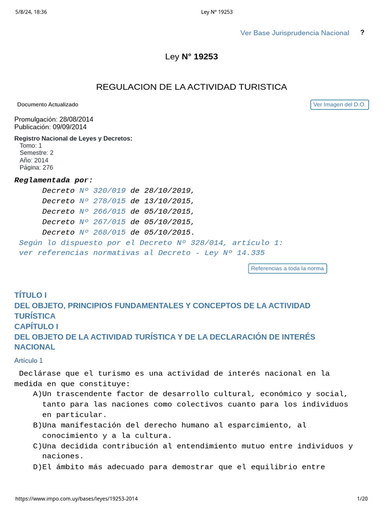 Ley #19253 | PDF