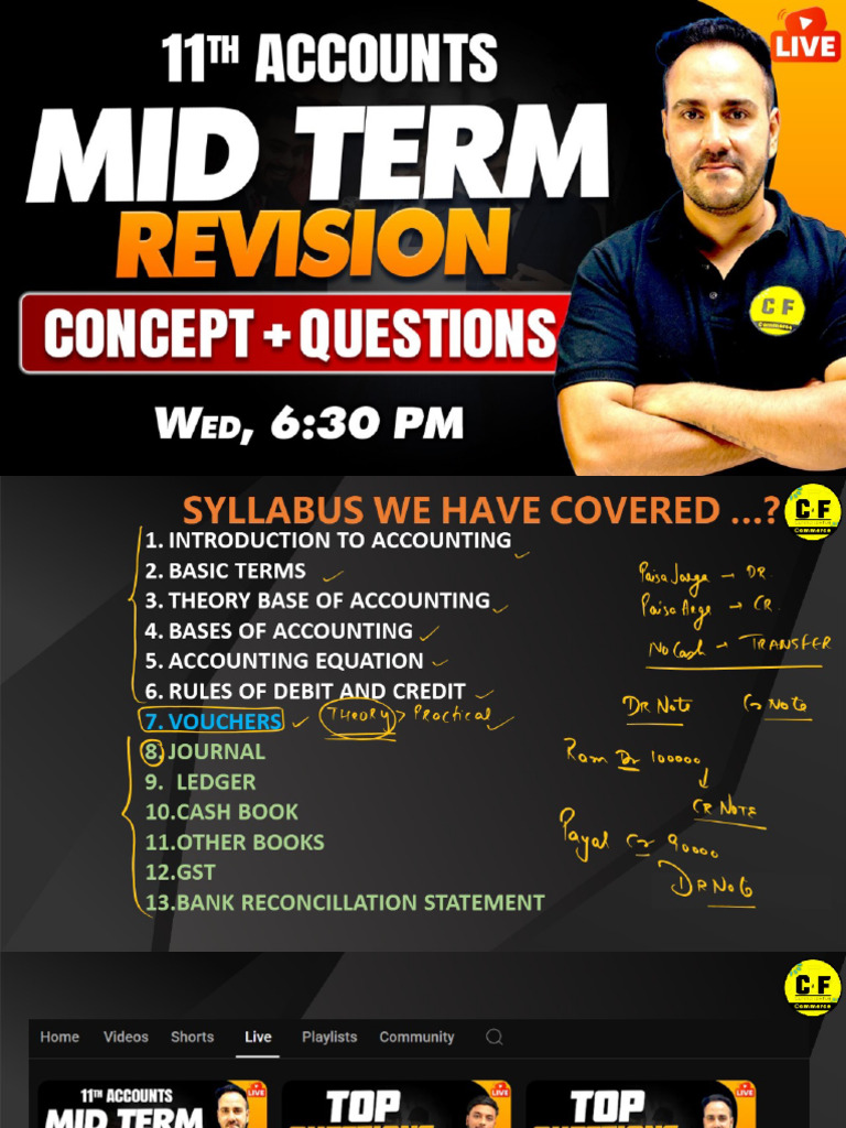 Mid Term Revision Acc Live | PDF