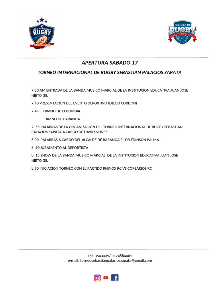 Programa Sabado 17 | PDF