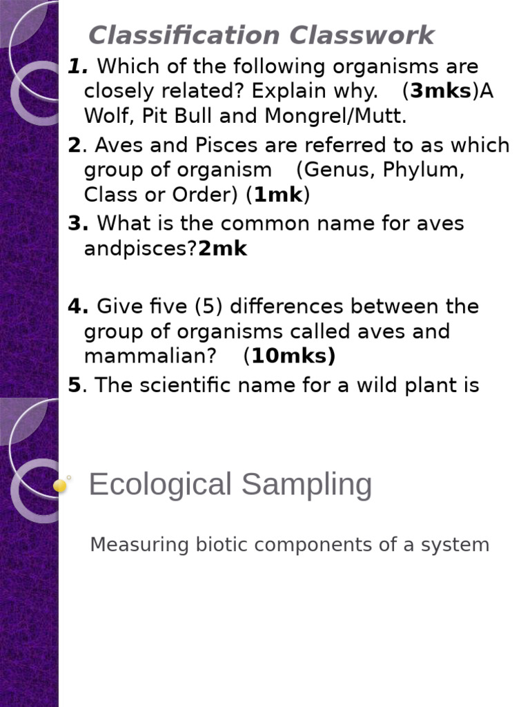 Ecological Sampling | PDF