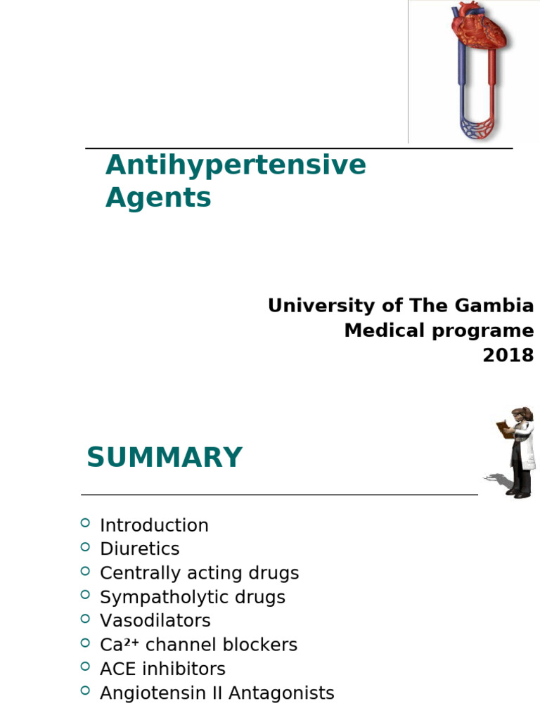 Lect 12-Antihypertensive Agents. | PDF